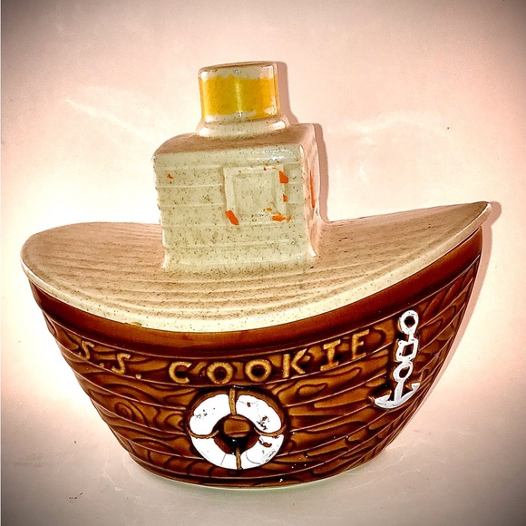 Kitchen | Mccoy Ss Cookies 354 Brown Tugboat Cookie Jar Usa 8 | Poshmark